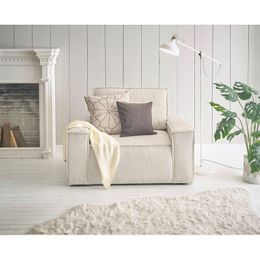 Home Affaire Sessel &raquo;SHERWOOD, Love-Seat in 3 Stoffarten verf&uuml;gbar&laquo; passend zur Polster-Serie SHERWOOD beige 100% Polyester