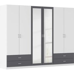 Rauch Dreht&uuml;renschrank &raquo;Kleiderschrank Schrank Garderobe W&auml;scheschrank BORBONA&laquo; Breiten 226/271 cm, H&ouml;he 210 cm, in 2 Breiten, mit Spiegel und vielen 