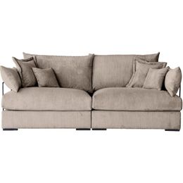 Home Affaire Big-Sofa &raquo;Casa, Breite 190 cm&laquo; Mega-Sofa, in Cord oder Chenille-Struktur w&auml;hlbar, mit Federkern 100% Polyester
