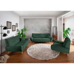Home Affaire Polstergarnitur &raquo;Drago elegant und zeitlos, komfortabel, moderne Formensprache&laquo; Set, 3-Sitzer, 2-Sitzer und Sessel, 3 Stk. tlg. als 
