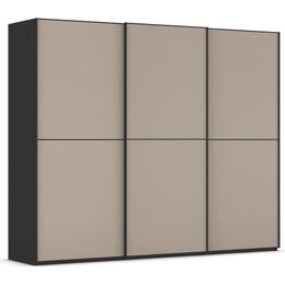 Rauch Schwebet&uuml;renschrank &raquo;Kleiderschrank Schrank Garderobe Schlafzimmerschrank SCALE-DUO&laquo; edle zweigeteilte T&uuml;ren Glas-Front mit 3 Zierleisten MADE 