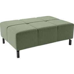 Home Affaire Hockerbank &raquo;Ancona New&laquo; passend zum Ecksofa, auch in Easy care-Bezug + Cord gr&uuml;n : 88% Polyester, 12% Polyacryl