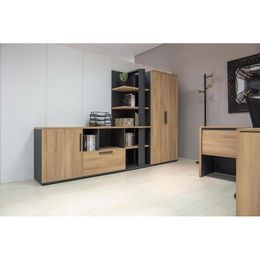 Aktenschrank &raquo;ARCADE&laquo; Schrank H. 184 braun Holzwerkstoff