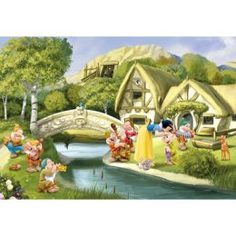 Komar Fototapete &raquo;Snow White - Gr&ouml;&szlig;e 368 x 254 cm&laquo; bedruckt glatt Kinderzimmer bunt Papier