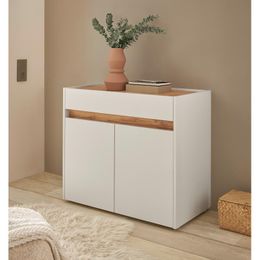 Home Affaire Kommode &raquo;GiRON/CiTY, Schrank in vier Farben, modernes Sideboard, Kommode&laquo; in zwei Farben erh&auml;ltlich, 2 T&uuml;ren, 1 Schubkasten, 80 cm breit 