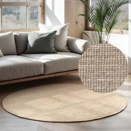 Hanse Home Teppich &raquo;Jaipur Juteteppich, als L&auml;ufer und in Rund&laquo; rechteckig 10 mm H&ouml;he 100% Naturfaser, Wohnzimmer, Esszimmer, Schlafzimmer, GRS beige 