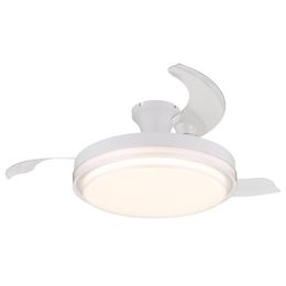 Globo LIGHTING Deckenleuchte &raquo;BELIZ&laquo; LED-Modul 1 Stk. Ventilator / Schlafzimmer / Wohnbereich / B&uuml;ro / wei&szlig; / 3 Fl&uuml;gel wei&szlig;