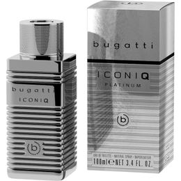 Bugatti Herren Bugatti Eau de Toilette &raquo;Bugatti ICONIQ PLATINUM for him EdT 100ml&laquo; holzig, w&uuml;rzig, Safran, Zedernholz, Amber
