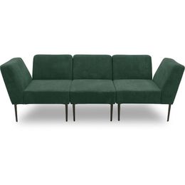DOMO collection Sofa-Eckelement &raquo;700010 Lieferzeit nur 2 Wochen, auch einzeln stellbar&laquo; Modul - als Ecke oder Abschluss einsetzbar, Cord-Bezug gr&uuml;n 