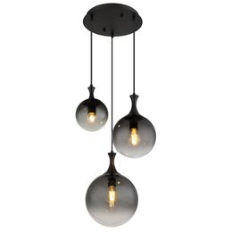 Globo LIGHTING H&auml;ngeleuchte &raquo;DALTON&laquo; E27 1 Stk. H&auml;ngelampe/Pendelleuchte/Esszimmer/Wohnzimmer/Esstisch schwarz