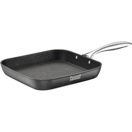 Pinti Inox PINTINOX Grillpfanne &raquo;ST1&laquo; Aluminium 3-lagige Antihaftbeschichtung, Induktionsgeeignet, 26x26 cm grau