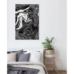 queence Acrylglasbild &raquo;Abstrakte Kunst&laquo; Abstrakt Gem&auml;lde Kunst klassische Fantasie in Marmor-Optik schwarz Acrylglas