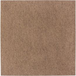 ANDIAMO Teppichfliese &raquo;Abbo, selbstklebend&laquo; quadratisch 4 mm H&ouml;he Bodenschutz, quadaratisch 40x40 cm, 25er Set, 50er Set, 100er Set beige Obermaterial: 100% 