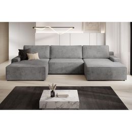 Trendmanufaktur Wohnlandschaft &raquo;Challenge, Schlafsofa mit Bettkasten, Couch in U-Form, Breite 333 cm&laquo; XXL Sofa mit Bettkasten & Schlaffunktion, auch 
