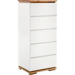MCA furniture Kommode &raquo;Chiaro&laquo; Breite ca. 51 cm wei&szlig; MDF, Massivholz