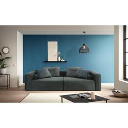 Home Affaire Big-Sofa &raquo;Suyana mit Federkern, B/T/H: 304/135/69 cm, Zierkissen + Kissenrollen&laquo; grossz&uuml;giges, gem&uuml;tliches Megasofa, viel Platz zum 