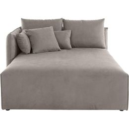 OTTO home Ottomane &raquo;N&ouml;re&laquo; Lounge-Modul - zum eigenen Zusammenstellen, Breite 138cm, Tiefe 168cm grau 100% Polyester