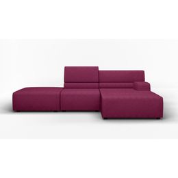 Egoitaliano Ecksofa &raquo;Babouche, Designsofa mit au&szlig;ergew&ouml;hnlichem Sitzkomfort zum Wohlf&uuml;hlen&laquo; pink 100% Polyester. Wasserabweisende Mikrofaser.