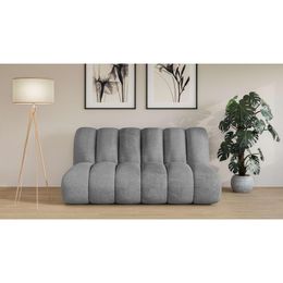 LeGer Home by Lena Gercke 2,5-Sitzer &raquo;Priya Designersofa, moderne Steppung, auch in Boucl&eacute;&laquo; gem&uuml;tlich und modern, B/T/H: 185/108/84 cm grau 100% 