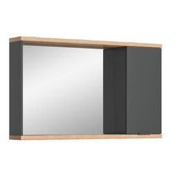Welltime Spiegelschrank &raquo;Sencillo, Spiegelschrank 130 cm&laquo; 2 Stk. tlg. Sencillo, Spiegelschrank, 1 T&uuml;r, 3 F&auml;cher Spanplatte