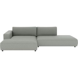 Musterring Ecksofa &raquo;Lucia&laquo; verschiedene Farben, gro&szlig;er Longchair mit Armlehne, B330 x T190 cm grau 100% Polyester