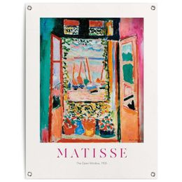 Reinders Poster &raquo;Henri Matisse Window&laquo; Outdoor f&uuml;r Garten oder Balkon bunt Leinwand