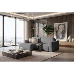 Home Affaire Schlafsofa &raquo;Noord Schlafecksofa, Breite 250 cm&laquo; Cord, Struktur, Webstoff, mit Wellenunterfederung, Massivholzrahmen 94% Polyester, 6% 