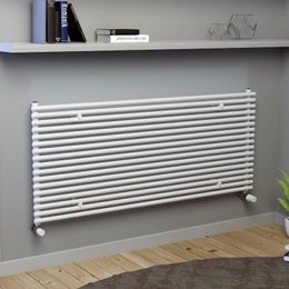 XIMAX Designheizk&ouml;rper &raquo;Gamba Slim Duplex Horizontal, 610 mm x 1000 mm&laquo; 688 Watt, Wei&szlig; wei&szlig; Stahl