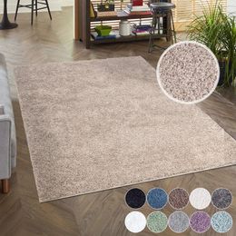 Carpet City Hochflor-Teppich &raquo;City Shaggy&laquo; rechteckig 30 mm H&ouml;he Auch als L&auml;ufer, Langflor, Uni, Shaggy, flauschig-weich beige Polypropylen