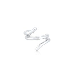 Elli Damen Single-Ohrhaken &raquo;Earcuff Ohrklemme Welle 925er Silber&laquo;