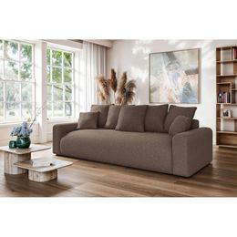 Home Affaire Big-Sofa &raquo;LAKESIDE klein 3-Sitzer Schlafsofa mit Bettkasten, Breite 238 cm&laquo; Liegefl&auml;che 149x195 cm, hoher Sitzkomfort, Ma&szlig;e B/T/H: 238/98