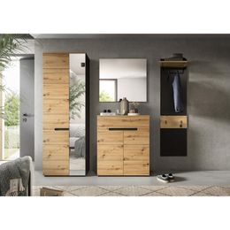 Home Affaire Garderoben-Set &raquo;REHAT, TOPSELLER!, 4-teilig, Breite 220 cm, individuell erweiterbar&laquo; Set, bestehend aus: Garderobenschrank, Kommode, 