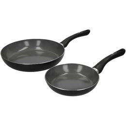 Pfannen-Set &raquo;MasterClass Can-to-Pan Ceramic&laquo; Aluminium Set, 2 Stk. tlg. Induktion grau