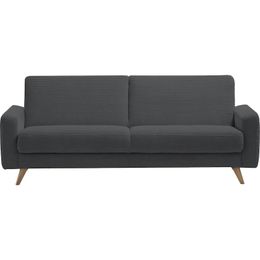 exxpo - sofa fashion 3-Sitzer &raquo;Samso, elegant und bequem, aktueller Cord Bezug, Kippcouch&laquo; hochwertige Verarbeitung, Schlafsofa inkl. Bettfunktion und