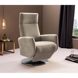 Sit & More sit&more TV-Sessel &raquo;Kobra&laquo; manuelle Relaxfunktion beige Struktur impr&auml;gniert (100% Polyester);Luxus-Microfaser ALTARA NUBUCK (100% Polyester);Struktur