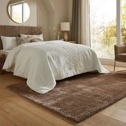 FLAIR RUGS Hochflor-Teppich &raquo;Velvet&laquo; rechteckig 40 mm H&ouml;he grau Kunstfaser