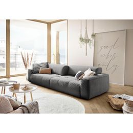 3C Candy Big-Sofa &raquo;Yoshy Mega Sofa mit Komfortfunktionen, modern und bequem,&laquo; Zwei Sitztiefen durch verstellbare R&uuml;ckenlehne, Bezug in Cord grau 88% 