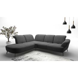 Sit & More sit&more Ecksofa &raquo;Dance, L-Form, inkl. Sitztiefenverstellung&laquo; inkl. Click&Seat, optional mit Kopfteilverstellung braun 95%Polyester 5%Polyamid