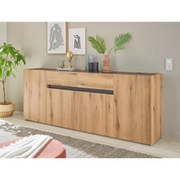 Home Affaire Sideboard &raquo;City/Giron, moderner Schrank, Kommode, Stauraumschrank&laquo; zeitlos, modern, ausreichend Stauraum, vielseitig einsetzbar beige FSC