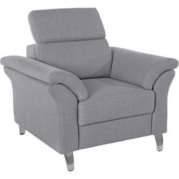 Sit & More sit&more Sessel &raquo;Arngast&laquo; inklusive Federkern und Kopfteilverstellung grau Luxus-Microfaser ALTARA NUBUCK (100% Polyester);Struktur (100% Polyester);