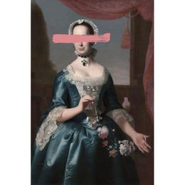 queence Acrylglasbild &raquo;Frau mit Farbklecks&laquo; Bilder von Frauen Formen Frau Gem&auml;lde Historische Pers&ouml;nlichkeiten Kunst Fine Art-Print in Galeriequalit&auml;t