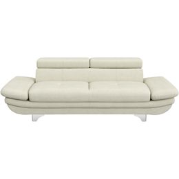 COTTA 3-Sitzer &raquo;Enterprise&laquo; Big-Sofa, mit Armteilverstellung & Kopfteilverstellung wei&szlig; Softlux -Kunstleder;Luxus-Kunstleder