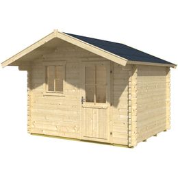 Skan Holz Gartenhaus &raquo;Narvik 1&laquo; beige Holzwerkstoff