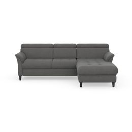 Sit & More sit&more Ecksofa &raquo;Marano L-Form&laquo; inklusive Kopfteilverstellung, wahlweise mit Bettfunktion, Bettkasten grau 98% Polyester, 2% Polyamid