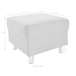 Home Affaire Hocker &raquo;Jamie&laquo; braun Microfaser PRIMABELLE (100% Polyester);Struktur fein ( 100% Polyester);Struktur grob ( 100% Polyester);Luxus-