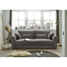 ED EXCITING DESIGN Schlafsofa &raquo;Angelina&laquo; mit Bettkasten & 4 Zierkissen braun 92% Polyester, 8% Nylon
