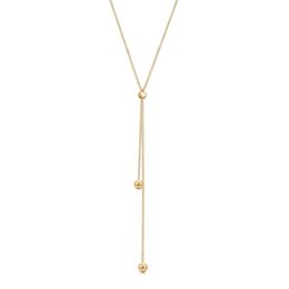 Elli Damen Collierkettchen &raquo;Y-Kette Kugel Ball 925 Sterling Silber&laquo; gold