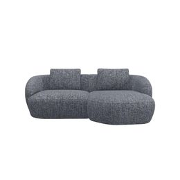 FLEXLUX Wohnlandschaft &raquo;Torino, rund, L-Form, Sofa-Ecke mit Recamiere, Longchair-Sofa&laquo; Modernes, organisches Sofa-Design, Kaltschaum, 