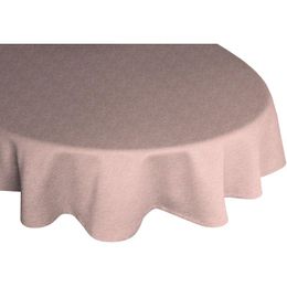 WIRTH Tischdecke &raquo;TORBOLE&laquo; oval rot Baumwolle, Polyester