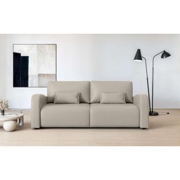 OTTO home 3-Sitzer &raquo;JIGGS wahlweise Schlafsofa mit Bettkasten, Ma&szlig;e B/H/T: 228/96/110 cm&laquo; Sofa mit Wellenunterfederung, enth&auml;lt 2 R&uuml;ckenkissen und 2 